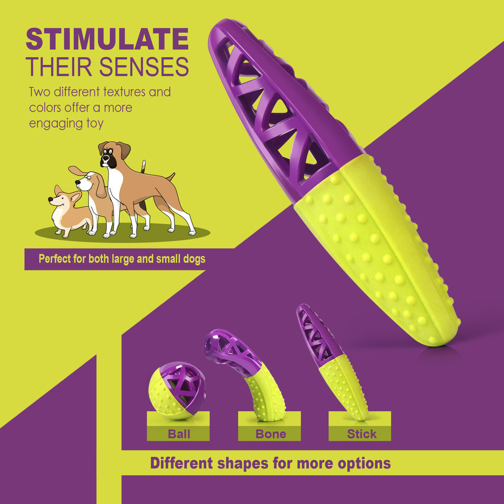 Dual Color Interactive Squeaking Stick – Fluffy Paws Pets